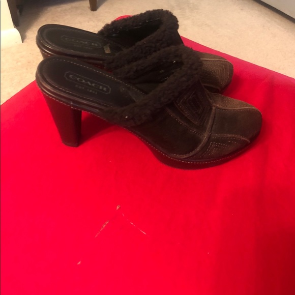 Coach | Shoes | Coach Clogs Brown Suede | Poshmark